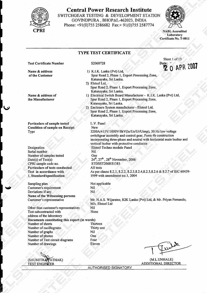 3200a-type-tested-al-busbar-with-abb-circuit-breakers | Elsteel